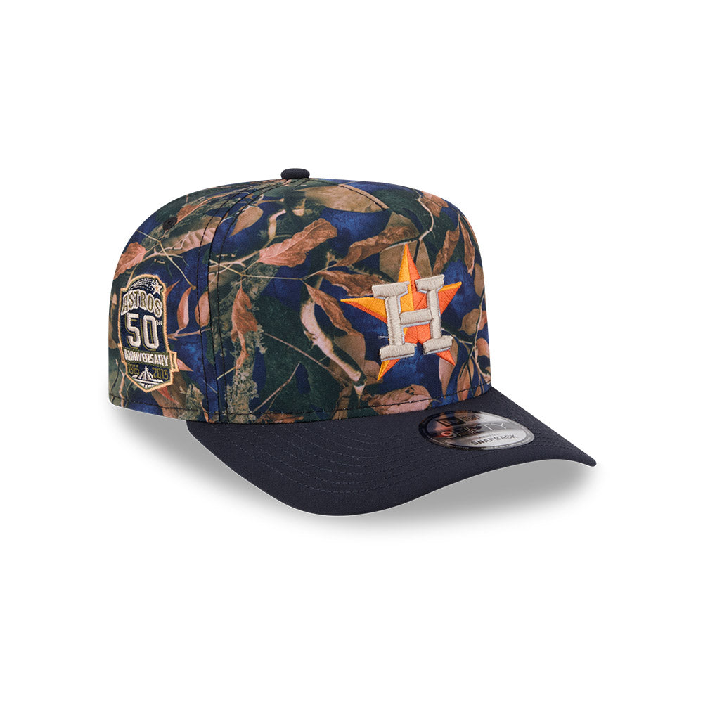 Houston Astros MLB LEAVES New Era 9Fifty A-Frame Snapback Hat - Real L ...